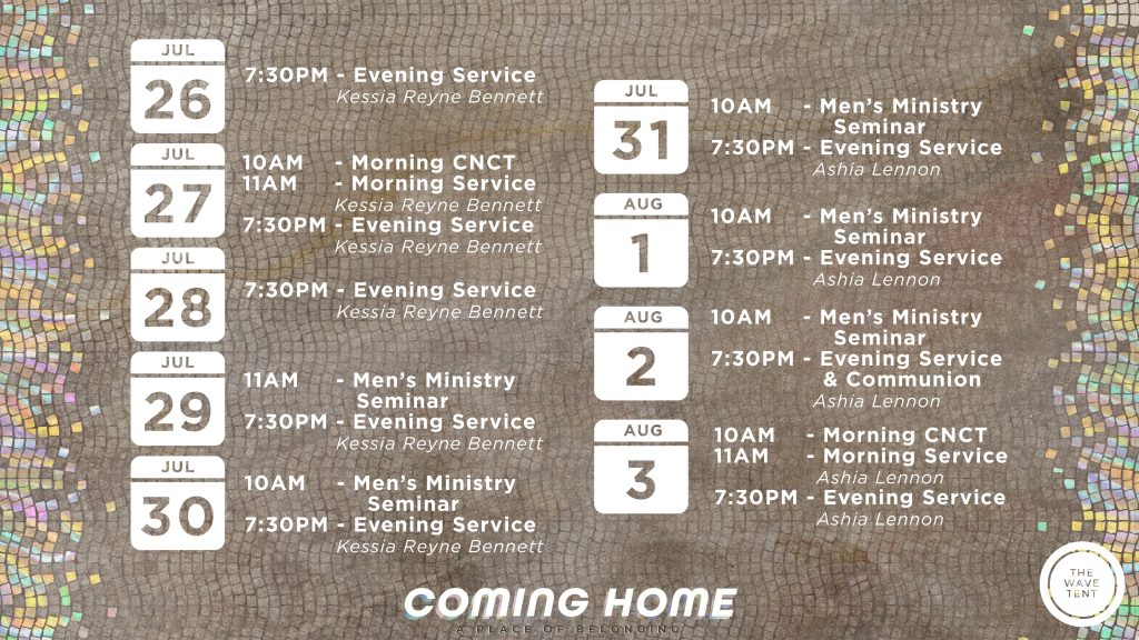 Wave Schedule – 2024 BC Camp Meeting